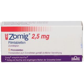 ZOMIG 2,5 mg 6 St mit dem E-Rezept kaufen - Shop Apotheke