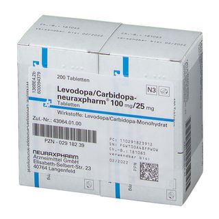Levodopa/Carbidopa-neuraxpharm® 100 mg/25 mg 200 St mit dem E-Rezept ...