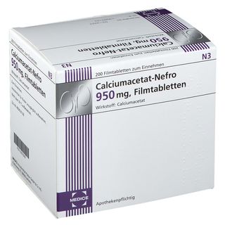 Calciumacetat-Nefro 950 mg 200 St - Shop Apotheke