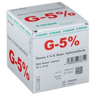Glucose 5 % B. Braun Mini-Plasco® connect 20x10 ml - Shop Apotheke