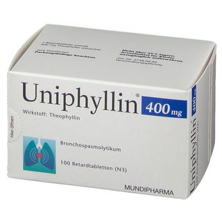 Uniphyllin 400 Retardtabl. 100 St mit dem E-Rezept kaufen - Shop Apotheke