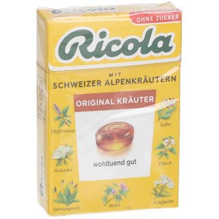 Ricola® Schweizer Kräuterbonbons Box Kräuter Original ohne Zucker 50 g ...