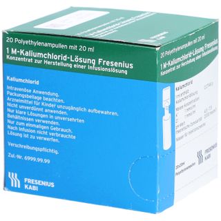 1 M-Kaliumchlorid 20 ml 20x20 ml mit dem E-Rezept kaufen - Shop Apotheke