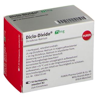 Diclo-Divido® 75 mg 50 St mit dem E-Rezept kaufen - Shop Apotheke