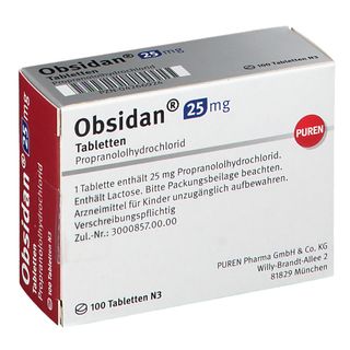 Obsidan® 25 mg 100 St mit dem E-Rezept kaufen - Shop Apotheke