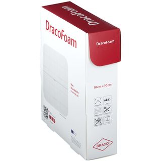 DracoFoam non-haft steril 10 x 10 cm 10 St - Shop Apotheke
