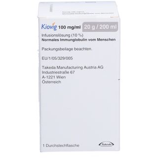 Kiovig 100 mg/ml 200 ml mit dem E-Rezept kaufen - Shop Apotheke