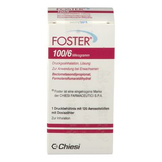 FOSTER® 100/6 µg 120 Hub Dosieraerosol 1 St mit dem E-Rezept kaufen ...