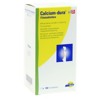 Calcium-dura® Vit D3 600 mg / 400 I.E. Filmtabletten 120 St - Shop Apotheke