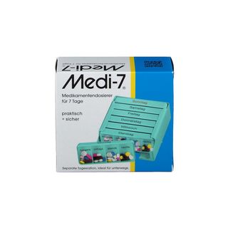 Medi-7 Medikamentendosierer für 7 Tage, türkis 1 St - Shop Apotheke