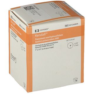 COVIDEN Kendall AMD Antimicrobial Fenestrated Foam Disc Dressing 2,54 ...