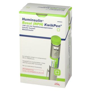 Huminsulin® Basal (NPH) KwikPen™ 10 St mit dem E-Rezept kaufen - Shop Apotheke