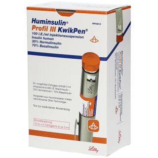 Huminsulin® Profil III KwikPen™ 10 St mit dem E-Rezept kaufen - Shop Apotheke