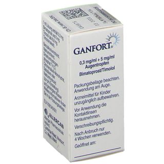 Ganfort® 0.3Mg/Ml+5Mg/Ml 3 ml mit dem E-Rezept kaufen - Shop Apotheke