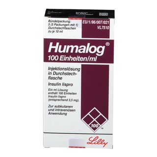 Humalog® 100 Einheiten/ml 5x10 ml mit dem E-Rezept kaufen - Shop Apotheke