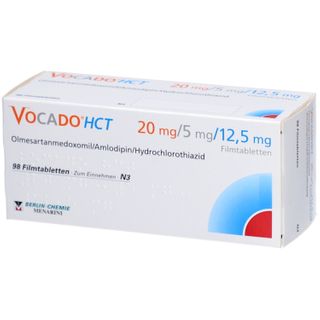 Vocado®HCT 20 mg/5 mg/12,5 mg 98 St mit dem E-Rezept kaufen - Shop Apotheke