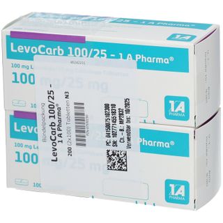 Levocarb 100/25 1A Pharma® 200 St mit dem E-Rezept kaufen - Shop Apotheke