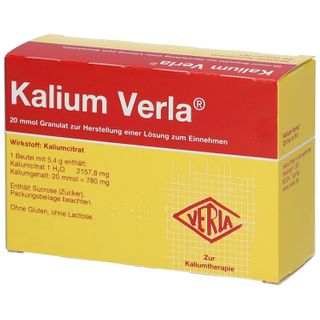 Kalium Verla® Granulat Beutel 20 St - Shop Apotheke