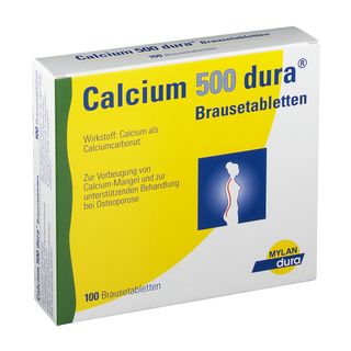 Calcium-dura® 500 Brausetabletten 100 St - Shop Apotheke