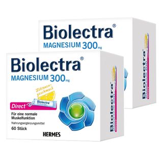 Biolectra® Magnesium 300 mg Direct Zitrone 2x60 St - Shop Apotheke