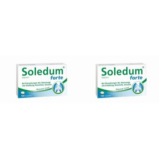 Soledum® forte Kapseln bei Erkältung, Bronchitis & Sinusitis 2x100 St ...