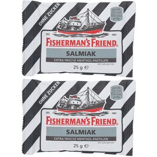 FISHERMAN’S FRIEND® Salmiak ohne Zucker 2x25 g - Shop Apotheke
