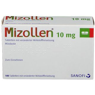 Mizollen 10 mg | Tabletten gegen allergische Symptome 100 St mit dem E ...