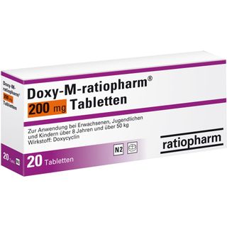 Doxy-M-ratiopharm® 200 mg 20 St mit dem E-Rezept kaufen - Shop Apotheke