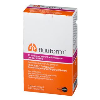 flutiform® 125 µg/5 µg pro Sprühstoß 1 St mit dem E-Rezept kaufen ...