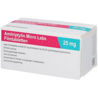 Amitriptylin Micro Labs 25 mg 100 St mit dem E-Rezept kaufen - Shop ...