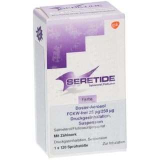 Seretide Forte 25 µg/250 µg 120 Hub Dosieraerosol 1 St mit dem E-Rezept ...