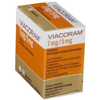 VIACORAM® 7 mg/5 mg 100 St mit dem E-Rezept kaufen - Shop Apotheke