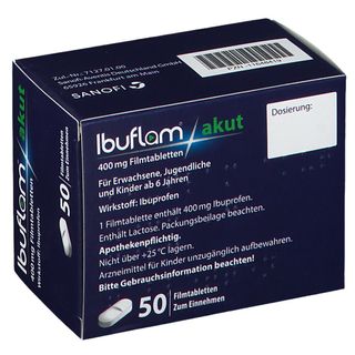 Ibuflam® akut: 400 mg Ibuprofen Schmerztabletten 50 St - Shop Apotheke