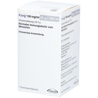 KIOVIG 100 mg/ml Infusionslösung 20 g 200 ml mit dem E-Rezept kaufen ...