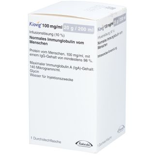 KIOVIG 100 mg/ml Infusionslösung 20 g 200 ml mit dem E-Rezept kaufen ...