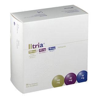 Iltria® 100 mg/40 mg/10 mg 98 St mit dem E-Rezept kaufen - Shop Apotheke