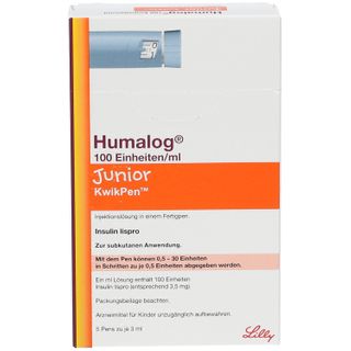 Humalog® 100 Einheiten/ml Junior KwikPen™ 5x3 ml mit dem E-Rezept ...