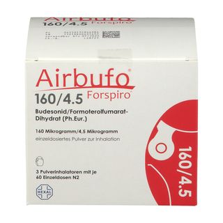 Airbufo® Forspiro® 160 µg/4,5 µg 3 St mit dem E-Rezept kaufen - Shop ...