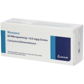 WYNZORA 50 Mikrogramm/g + 0,5 mg/g Creme 2x60 g mit dem E-Rezept kaufen ...
