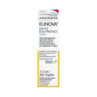 EUNOVA® DuoProtect Vitamin D3+K2 1000 I.E./50 µg Tropfen 11,5 ml - Shop Apotheke