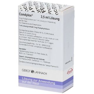 Condylox 5 mg/1 ml 3,5 ml mit dem E-Rezept kaufen - Shop Apotheke