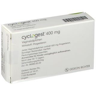 cyclogest® 400 mg 15 St mit dem E-Rezept kaufen - Shop Apotheke