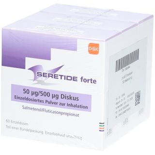 Seretide Forte 50 µg/500 µg Diskus 3x60 St mit dem E-Rezept kaufen ...