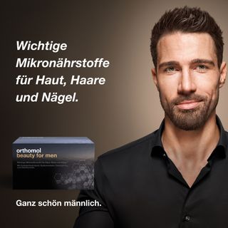 Orthomol Beauty for Men - für Haut, Haare und Nägel, mit Hyaluronsäure ...