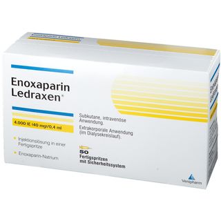 Enoxaparin Ledraxen® 4.000 IE 40 mg/0,4 ml 50 St mit dem E-Rezept ...