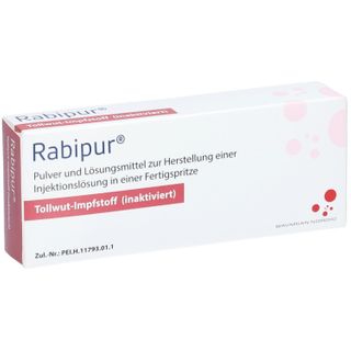 RABIPUR Plv.+LM z.Her.e.Injektionslsg.i.Fertigspr. 1 St mit dem E ...