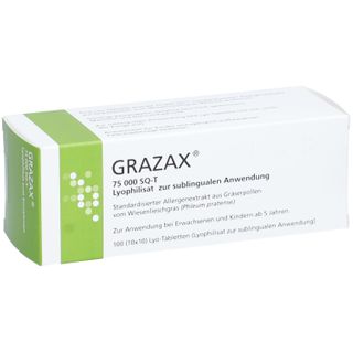 Grazax® 75000Sq-TLyo- 100 St mit dem E-Rezept kaufen - Shop Apotheke