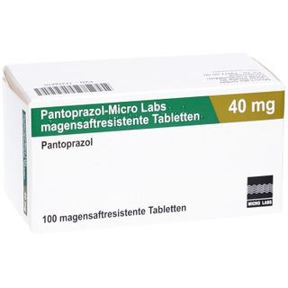 PANTOPRAZOL-Micro Labs 40 mg magensaftr.Tabletten 100 St mit dem E ...