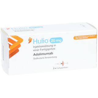 HULIO 20 mg/0,4 ml Injektionslösung i.e.Fertigspr. 2 St mit dem E ...