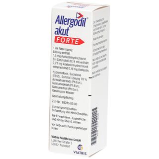Allergodil® akut FORTE Nasenspray: Azelastin Spray gegen Heuschnupfen ...